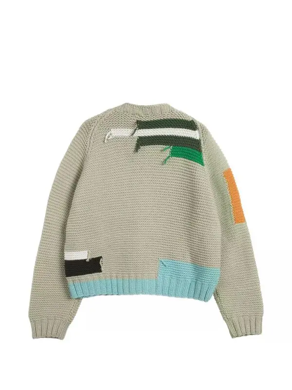 You Must Create Colour-block Cardigan