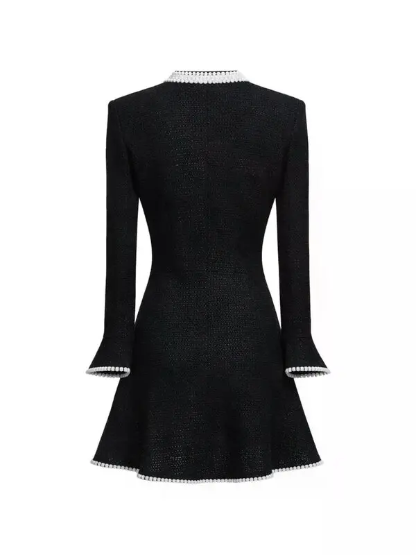 SELF-PORTRAIT Knitted A-line Mini Dress
