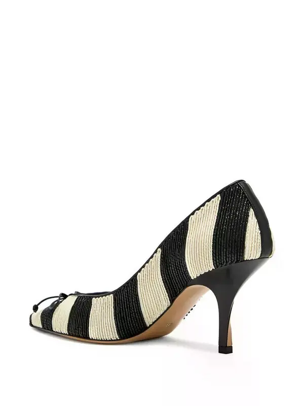 Jacquemus Striped Bow Pumps