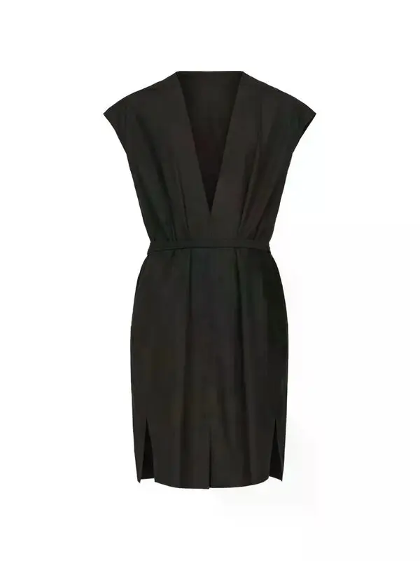 Rick Owens V-neck Belted Jumpsuit - Black