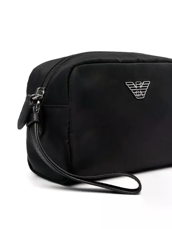 Emporio Armani Logo-plaque Makeup Bag