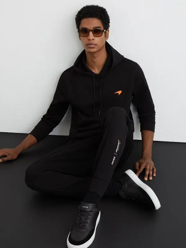 REISS X Mclaren F1 Team Monzamclaren Racing Interlock Speedmark Joggers - Black