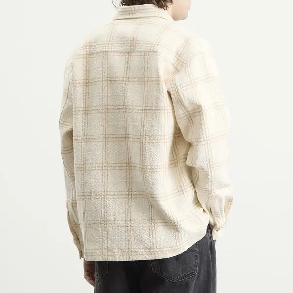 Nn07 Adwin Check Overshirt - Ivory