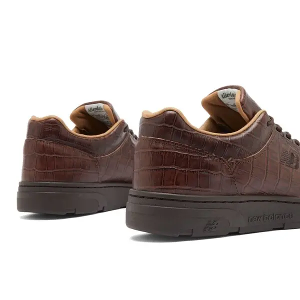 NEW BALANCE Allerdale Crocodile-effect Leather Sneakers