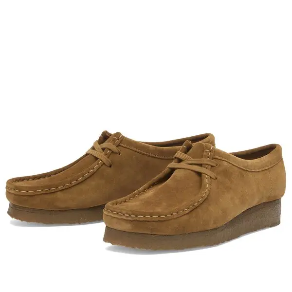 Clarks Wallabee Loafers - Cola Suede