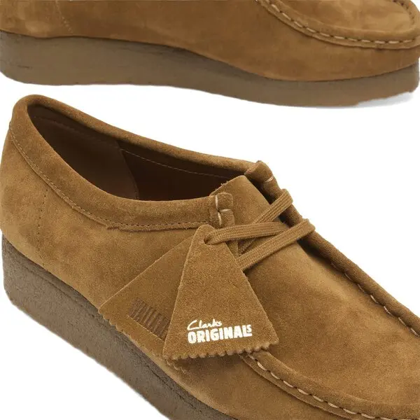 Clarks Wallabee Loafers - Cola Suede
