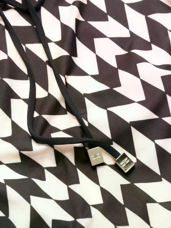 Elisabetta Franchi Geometric-print Swimsuit