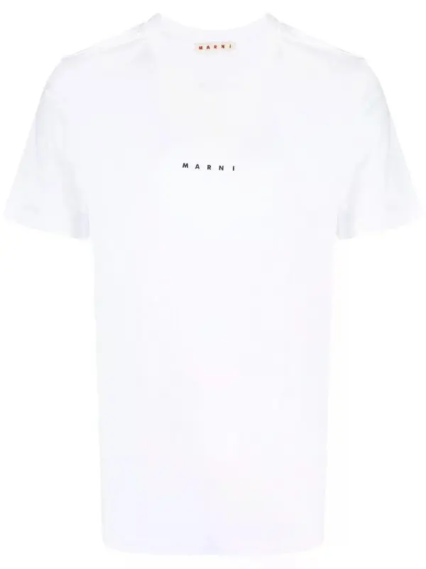 Marni Logo-print Cotton T-shirt - White