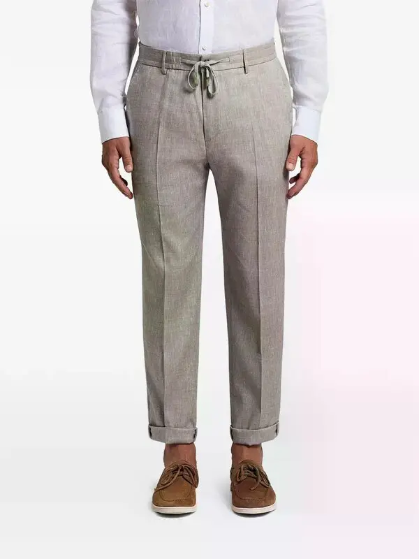 Peserico Drawstring Cuffed Trousers - Neutrals