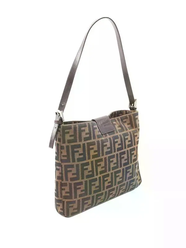 Fendi 2000-2010 Canvas Zucca Shoulder Bag