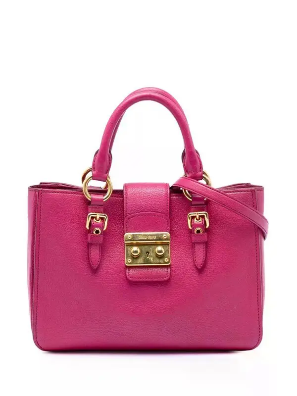Miu Miu Goatskin Madras Satchel