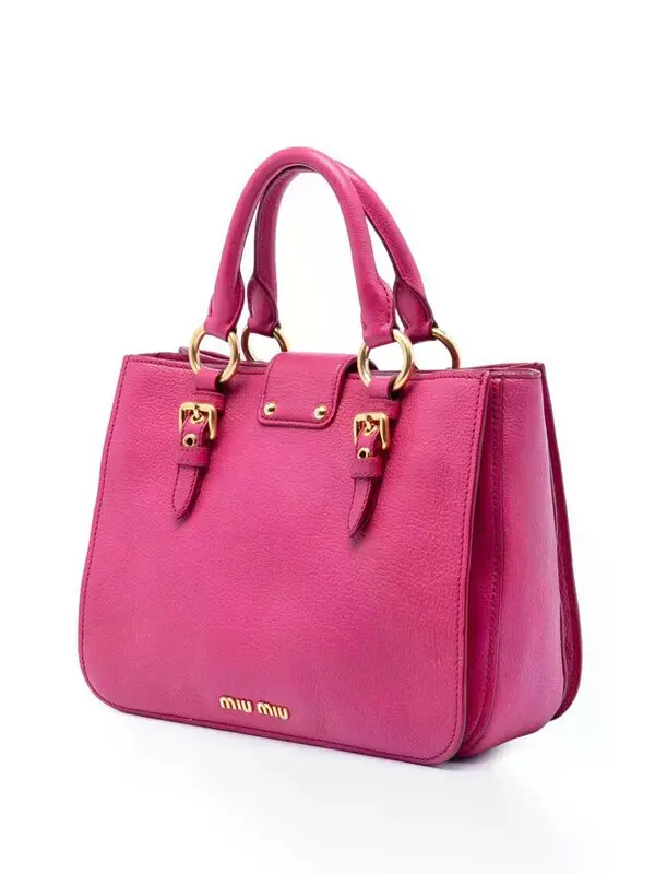 Miu Miu Goatskin Madras Satchel