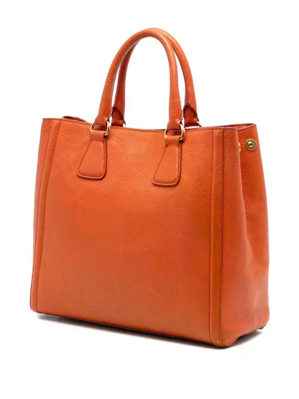 Prada Vitello Daino Open Convertible Tote Satchel 2000-2026
