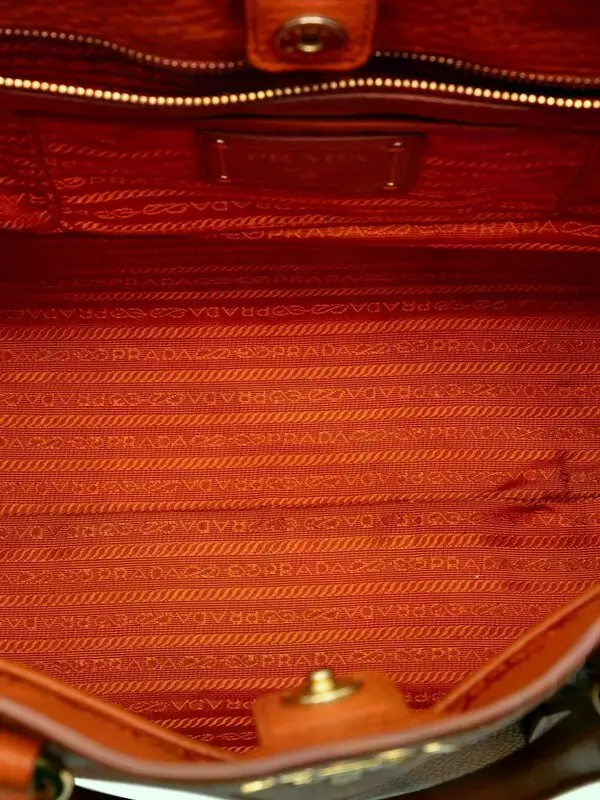 Prada Vitello Daino Open Convertible Tote Satchel 2000-2026