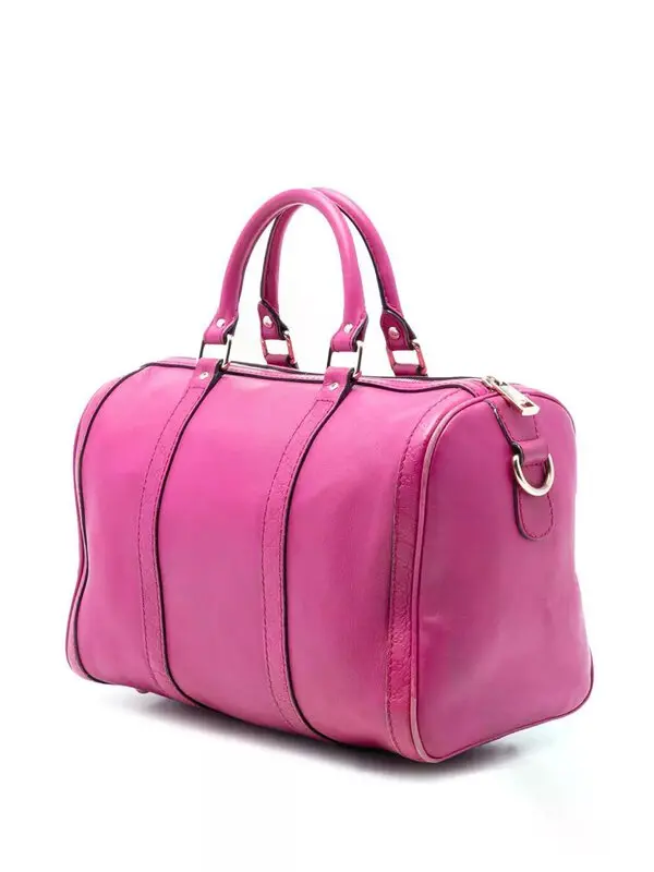 Gucci 2016-2025 Medium Microssima Trimmed Joy Boston Bag Satchel - Pink