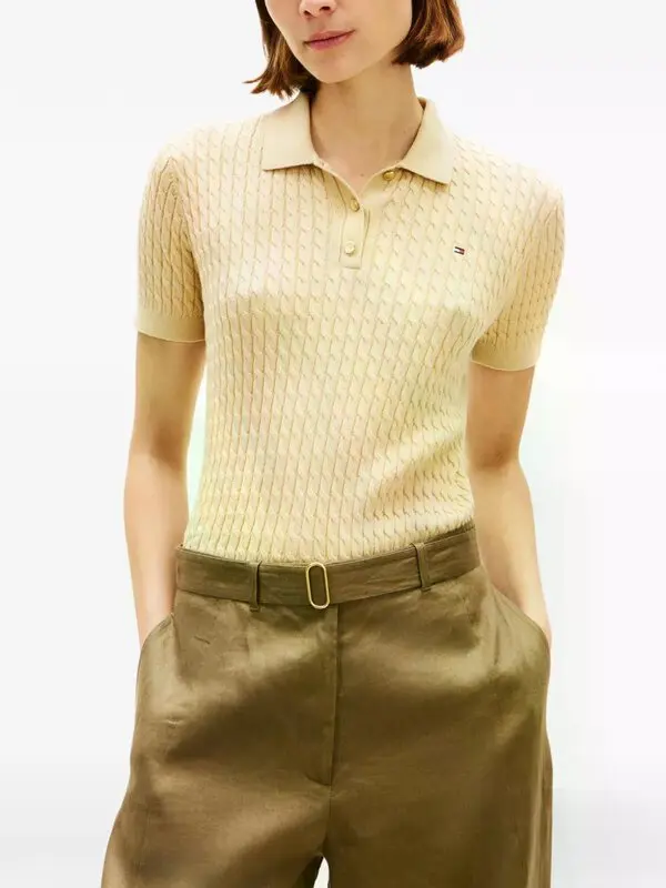 Tommy Hilfiger Cable-knit Polo Shirt