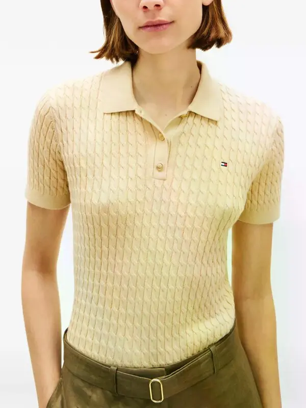 Tommy Hilfiger Cable-knit Polo Shirt