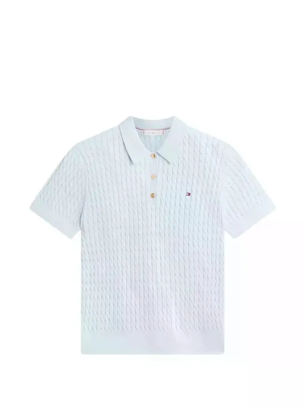 Tommy Hilfiger Cable-knit Polo Top