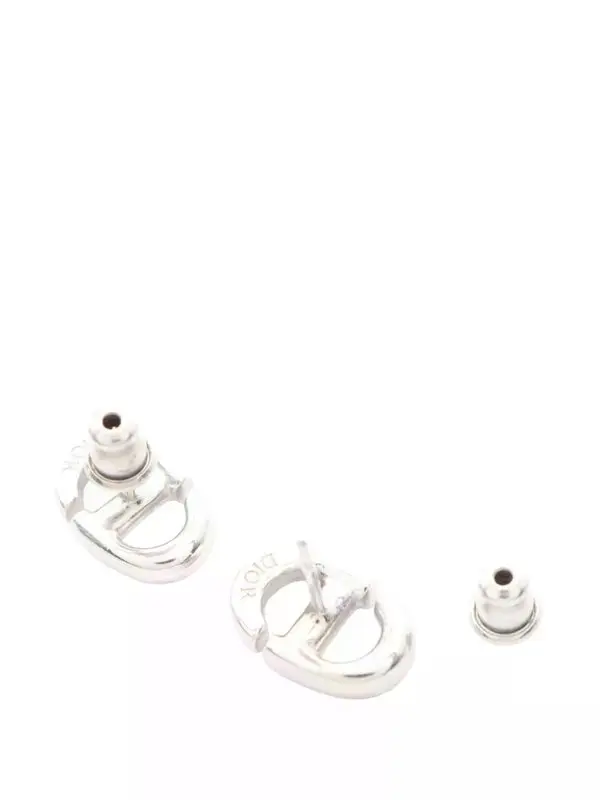 Dior Cd Logo Stainless Steel Earrings