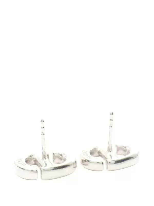 Dior Cd Logo Stainless Steel Earrings