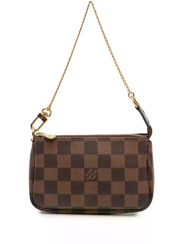 LOUIS VUITTON 2020 Damier Ebene Mini Pochette Accessoires