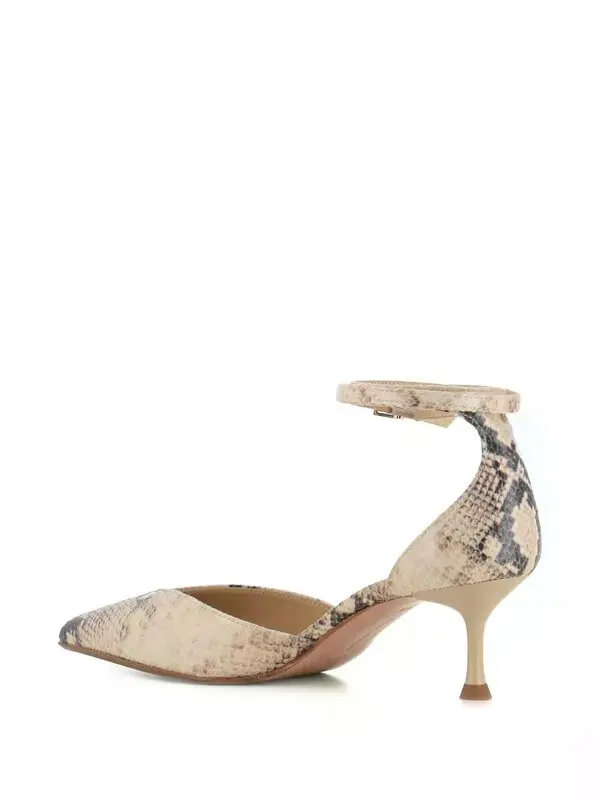SERGIO LEVANTESI Décolleté Ankle Strap Pumps - Neutrals