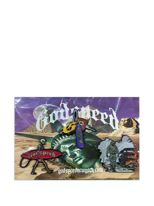 GODSPEED Key And Skull Pins Set - Black