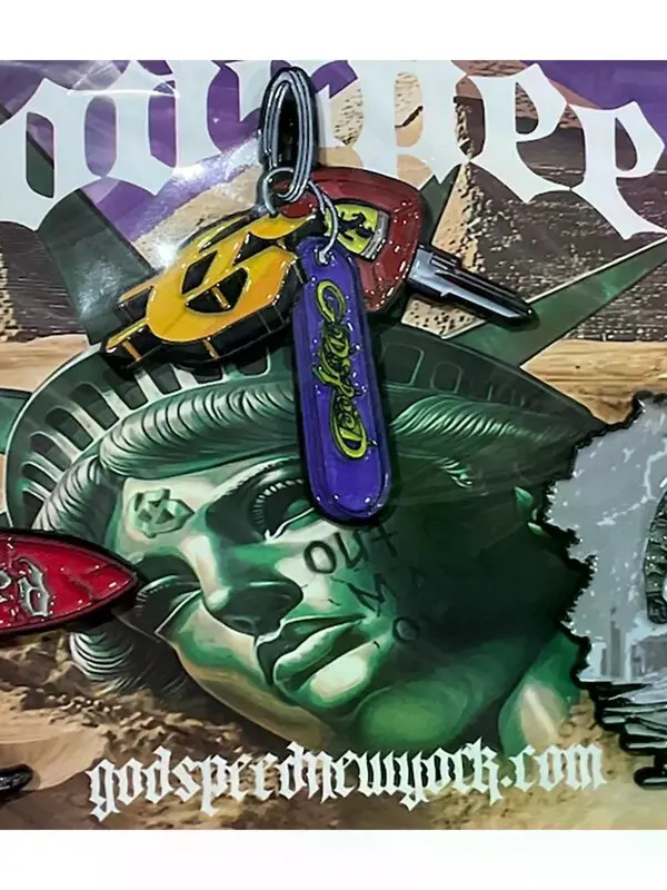 GODSPEED Key And Skull Pins Set