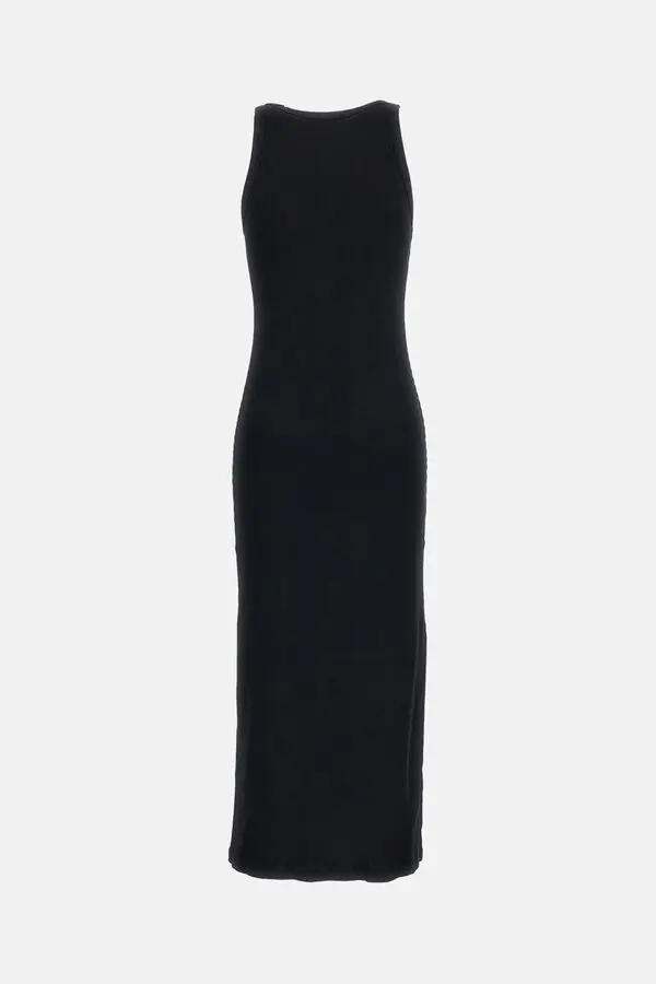 Maison Kitsuné Long Knit Dress - Nero