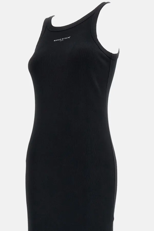 Maison Kitsuné Long Knit Dress - Nero