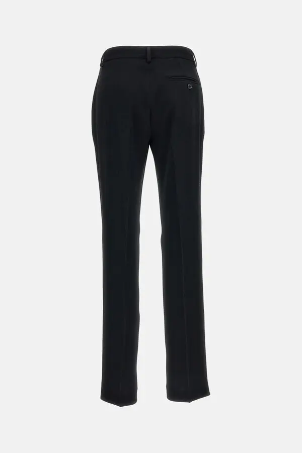 Alberto Biani Straight-leg Ankle Trousers - Black