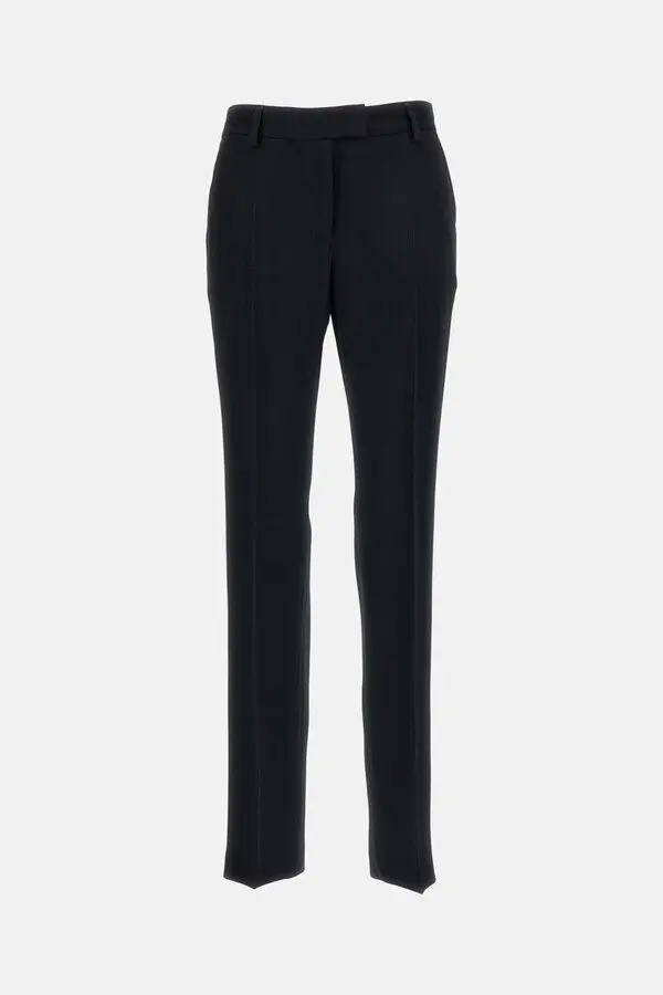 Alberto Biani Straight-leg Ankle Trousers - Black