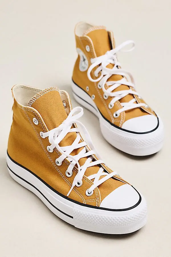 CONVERSE Chuck Taylor Lift Platform Sneakers - Honey Stick/white/black
