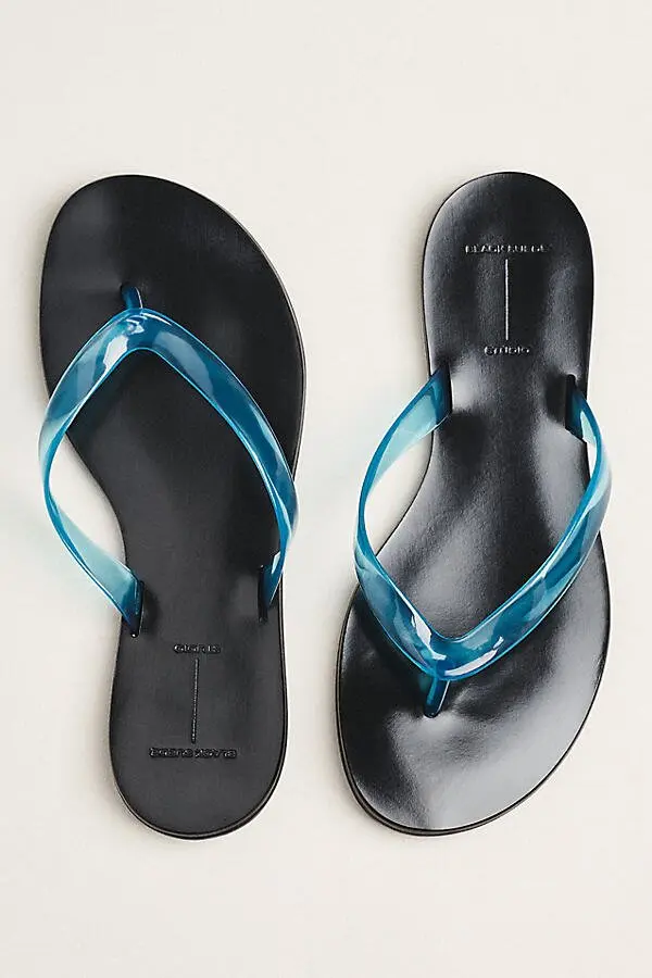 BLACK SUEDE STUDIO Jelly Flip-flop Sandals - Blue