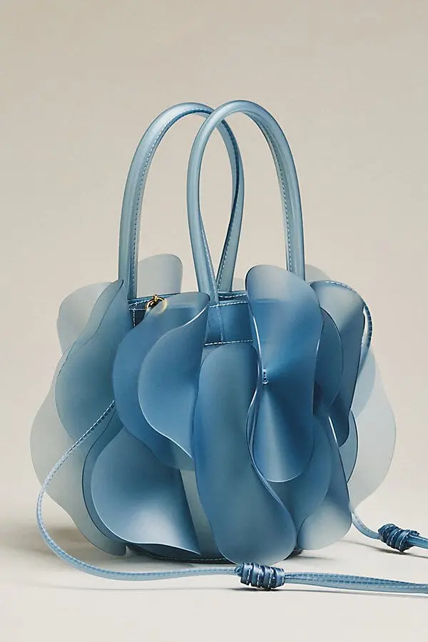 Farm Rio Jelly Flower Handbag - Ice Blue