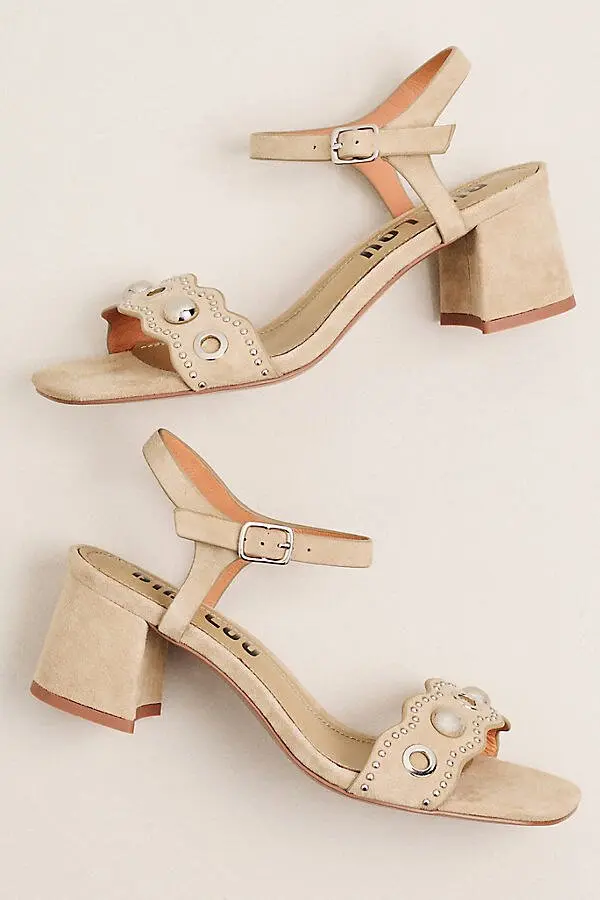 BIBI LOU Vivienne Ankle Strap Sandals - Taupe
