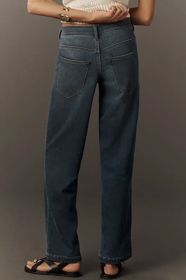 PILCRO Jenna Mid-rise Relaxed Knit Jeans