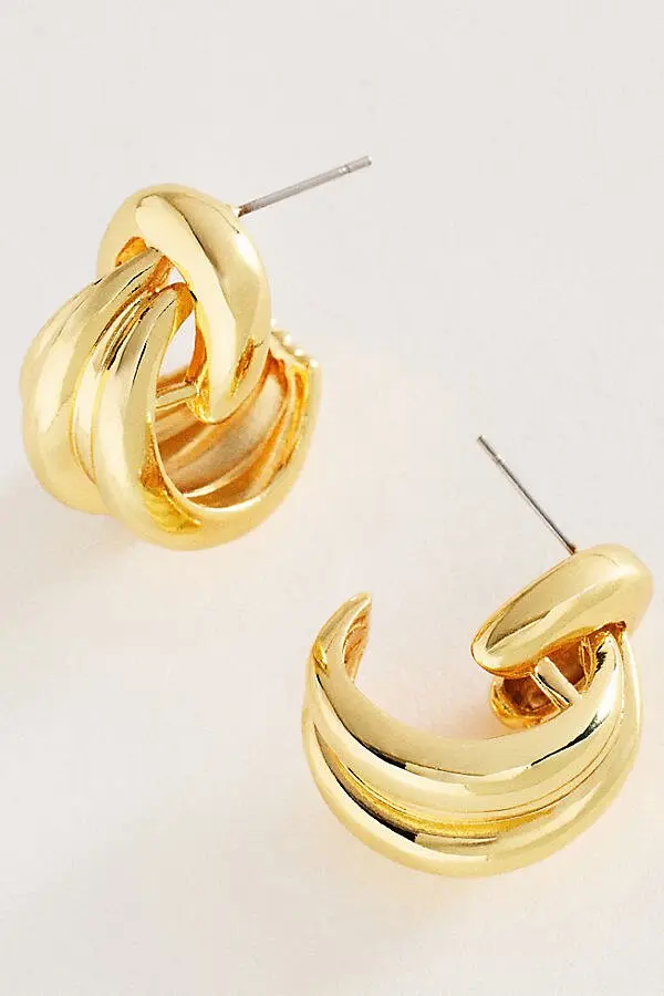Baublebar Knot Hoop Earrings - Gold