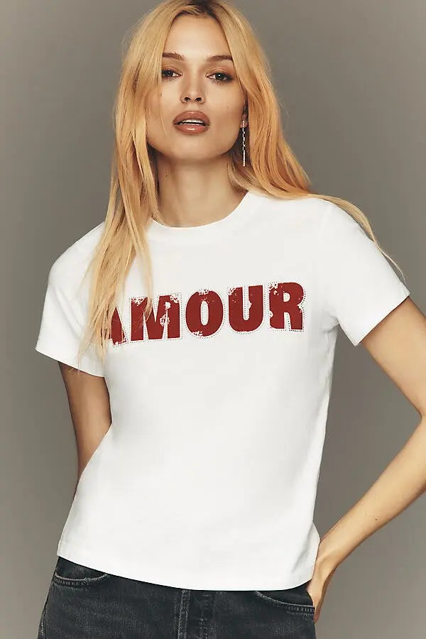 Sanctuary Amour T-shirt Top - White