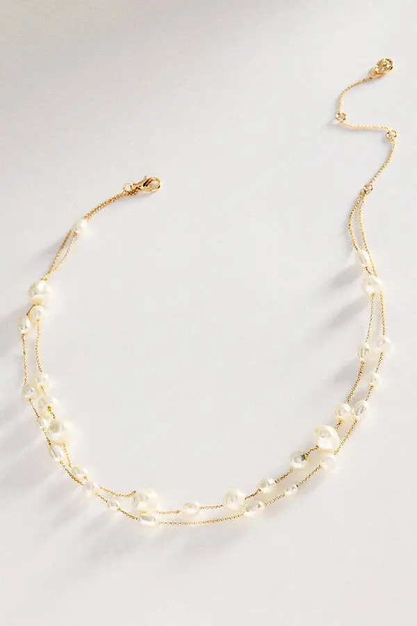 Baublebar Blair Layered Necklace - Pearl
