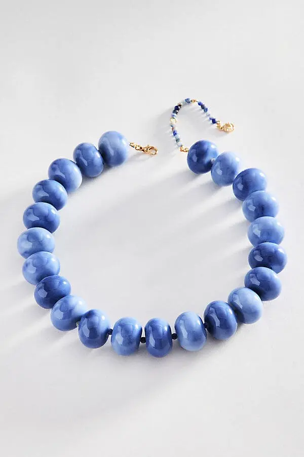Baublebar Joan Semi-precious Beaded Necklace - Light Blue