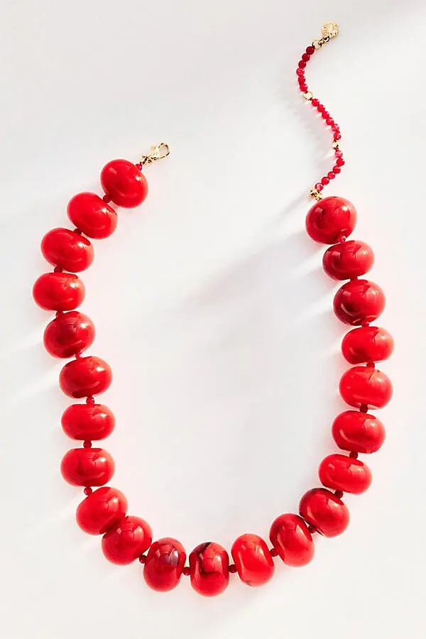 Baublebar Joan Semi-precious Beaded Necklace - Red