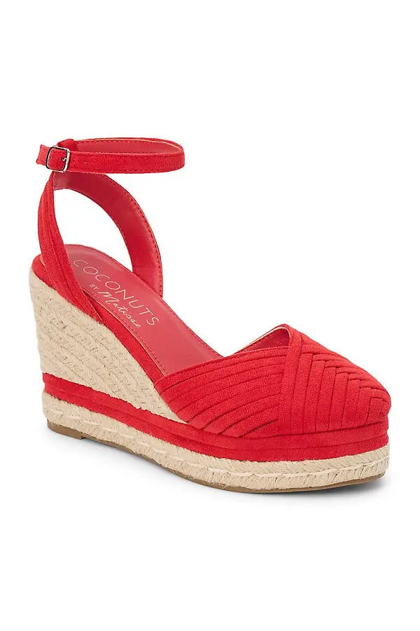 Matisse Becca Espadrille Wedges - Red