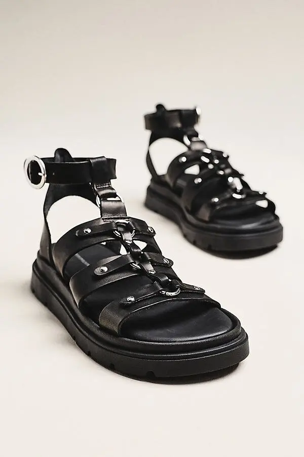 Anthropologie Leather Gladiator Sandals