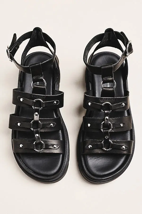 Anthropologie Leather Gladiator Sandals