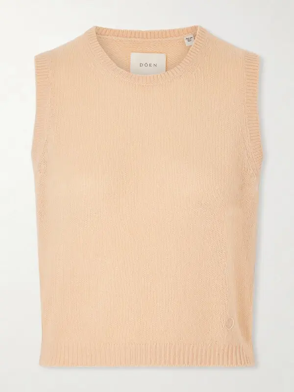 DÔEN Louden Cashmere Vest - Orange
