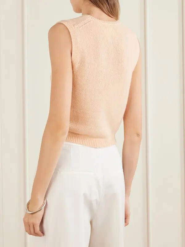 DÔEN Louden Cashmere Vest - Orange