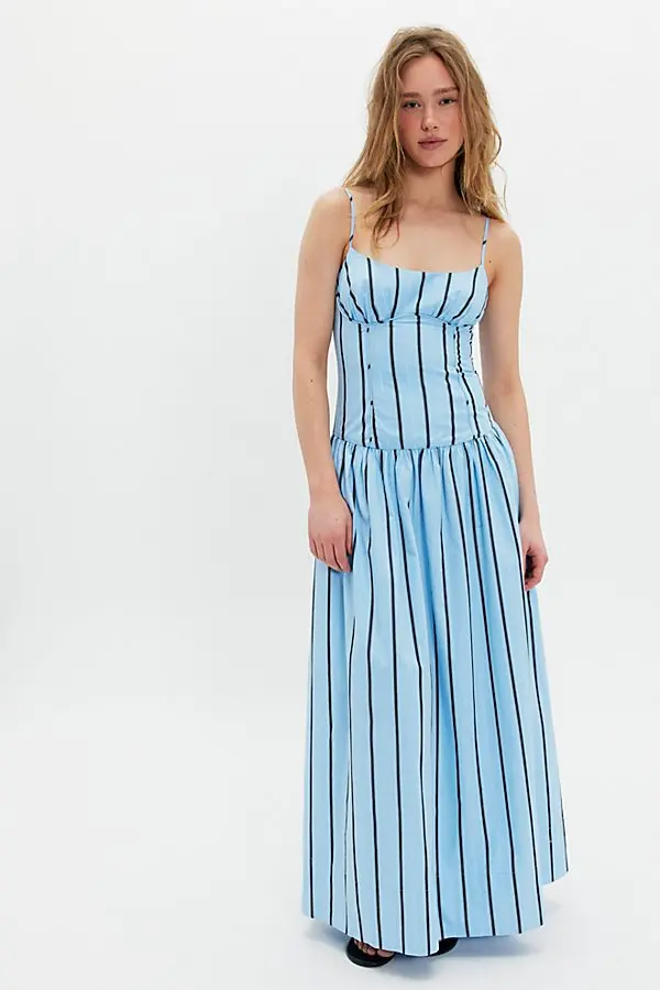 Shona Joy Saxon Bustier Maxi Dress
