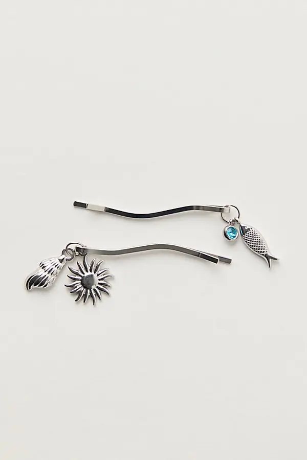 CASA CLARA Sardinia Set Barrettes - Silver