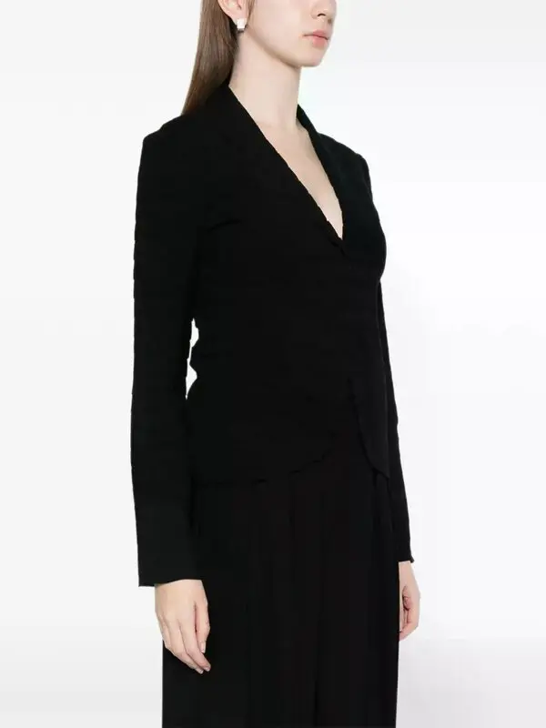 Emporio Armani Button-up Textured Jacket